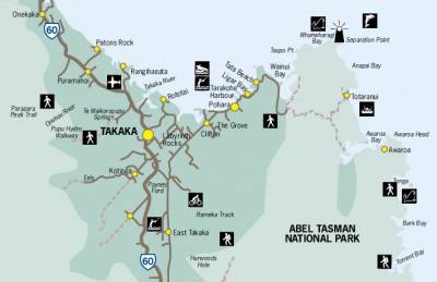 Useful advice on driving in New Zealand, distances and maps.